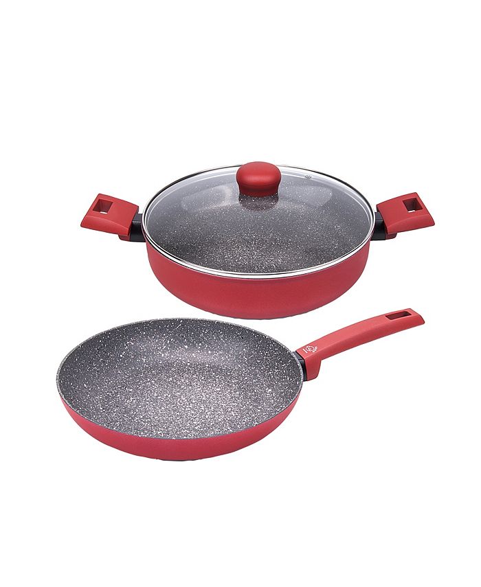 Moneta Riviera Non-Stick Forged Aluminum 3 Piece Cookware Set - Macy's