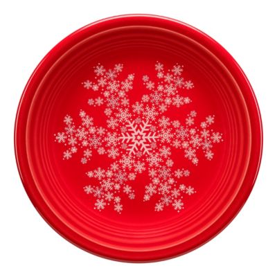 Fiesta Scarlet 7 1/4" Snowflake Salad Plate, Created for Macy’s - Macy's