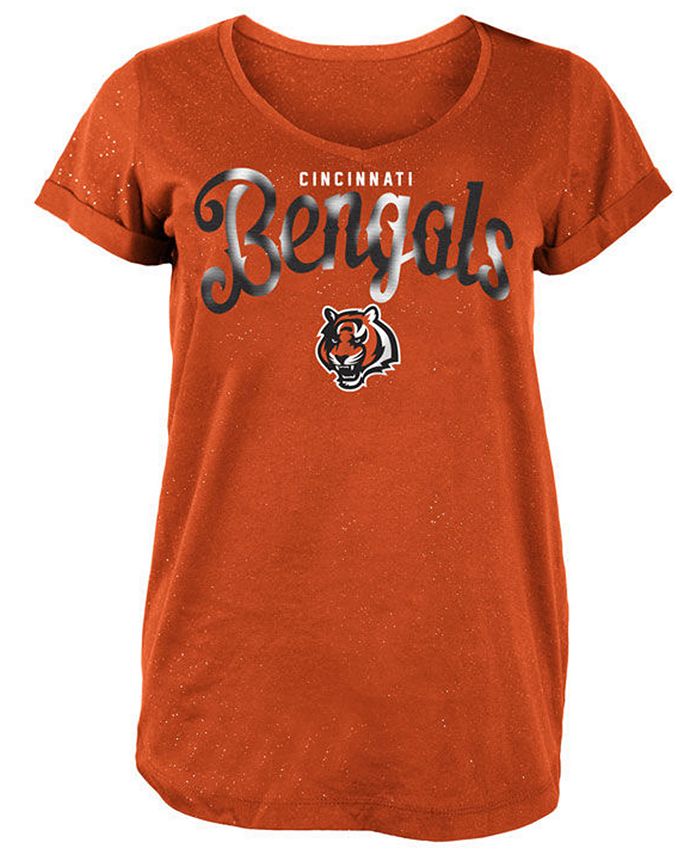 5th & Ocean Women's Cincinnati Bengals Script Logo T-Shirt - Macy's