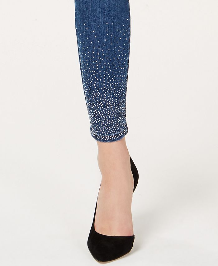 INC International Concepts I.N.C. Curvy Studded Skinny Jeans, Created ...