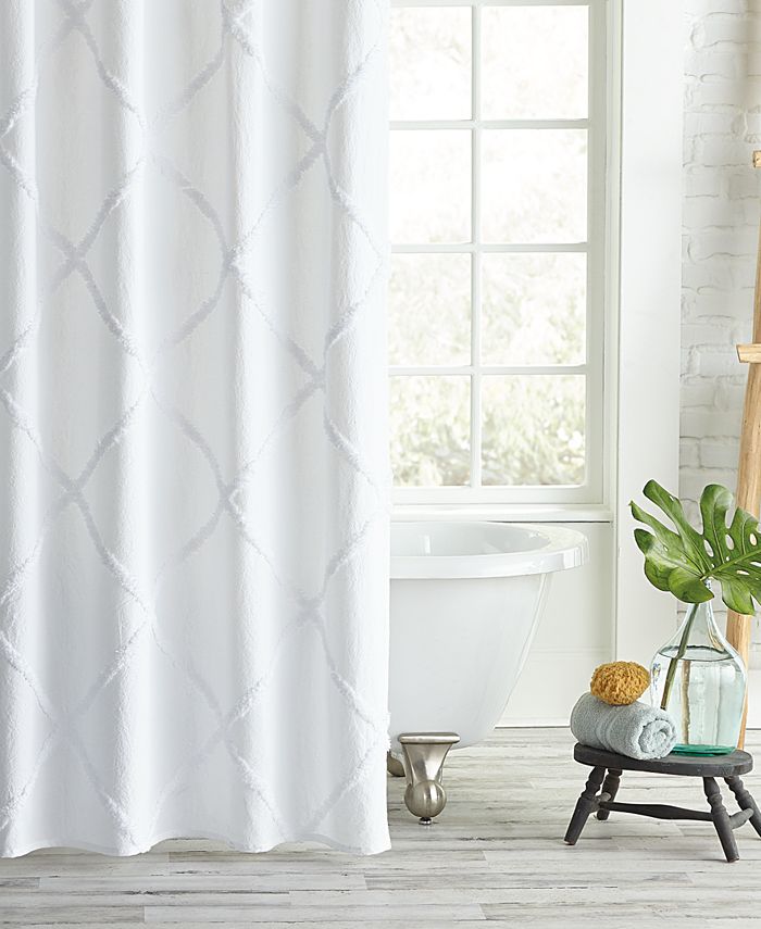 Peri Home Lattice Shower Curtain & Reviews - Shower Curtains - Bed ...