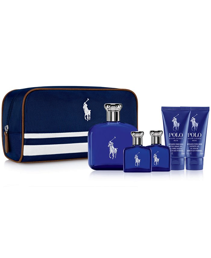 Ralph Lauren Men's 6-Pc. Polo Blue Travel Set - Macy's