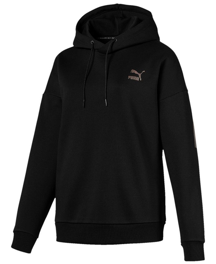 Puma Metallic-Logo Hoodie - Macy's