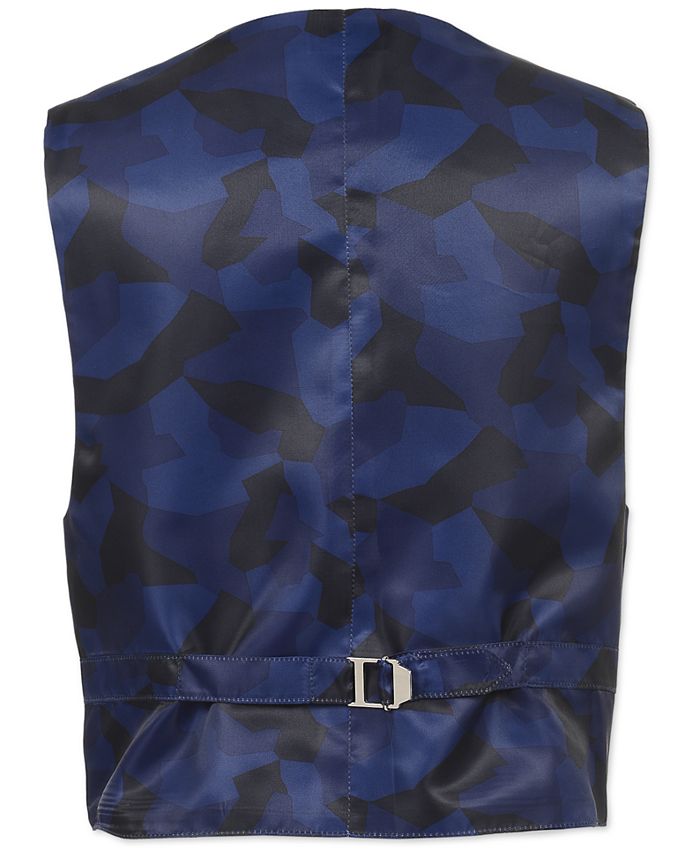 Calvin Klein Big Boys Blue Velvet Vest - Macy's