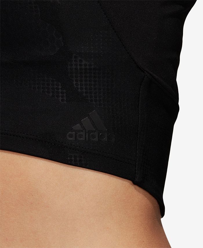 adidas Cropped Racerback Training Tank Top - Macy's