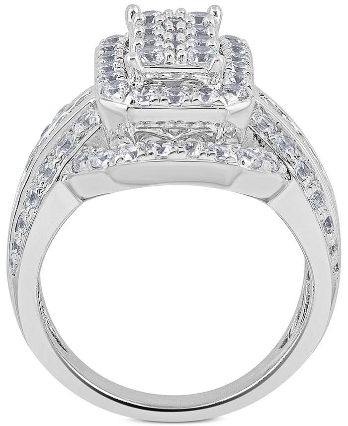Macy's Diamond Step Engagement Ring (2 ct. t.w.) in 14k White Gold - Macy's
