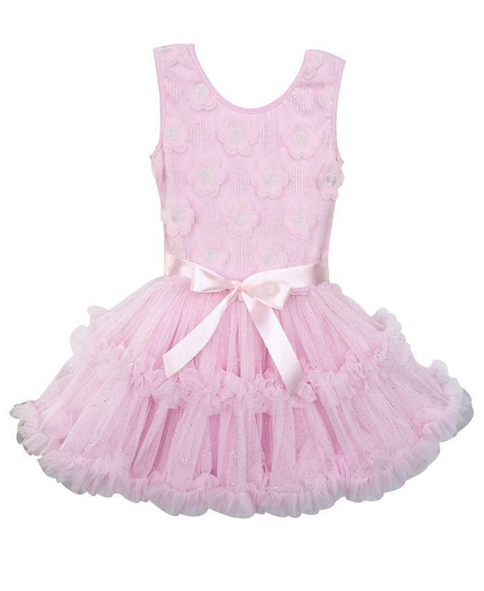 Popatu A Beautiful Full And Fluffy Petti Dress Embellished With Flowers ...