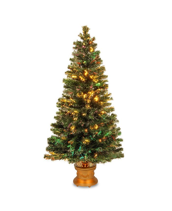 National Tree Company National Tree 60" Fiber Optic Fireworks Evergreen ...