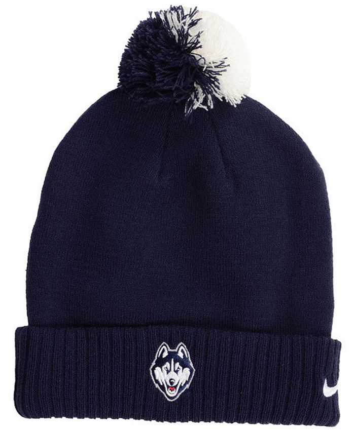 Nike Connecticut Huskies Beanie Sideline Pom Hat - Macy's