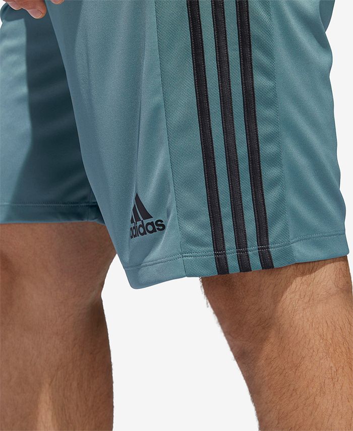 adidas Men's ClimaLite® Three-Stripe 10" Shorts - Macy's