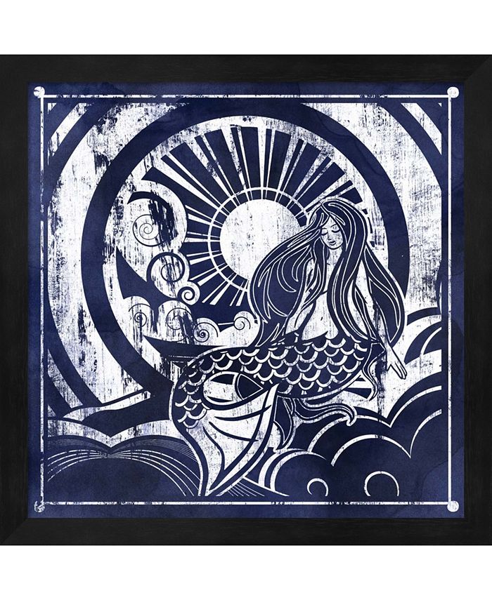 Metaverse Ink Dip Mermaid By Pi Galerie Framed Art - Macy's