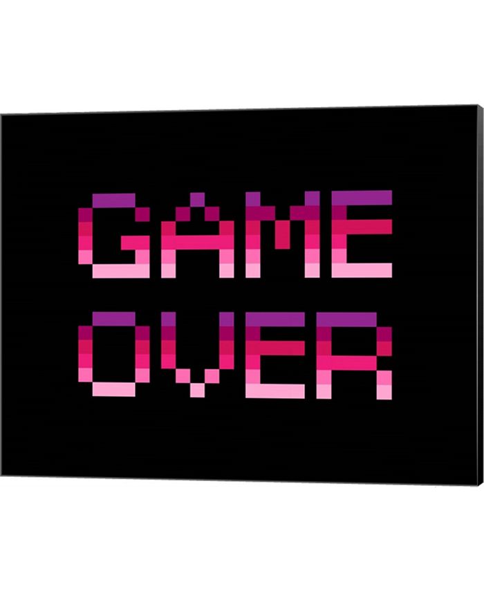 Metaverse Game Over - Purple By Color Me Happy Canvas Art - Macy's