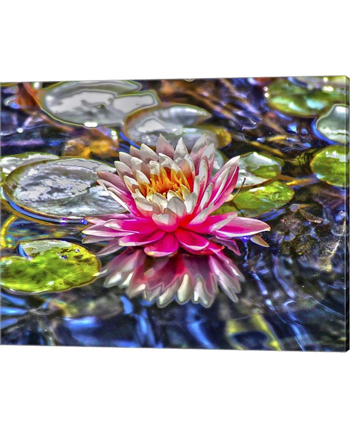 Metaverse Water Lily By Toula Mavridou-Messer Canvas Art - Macy's