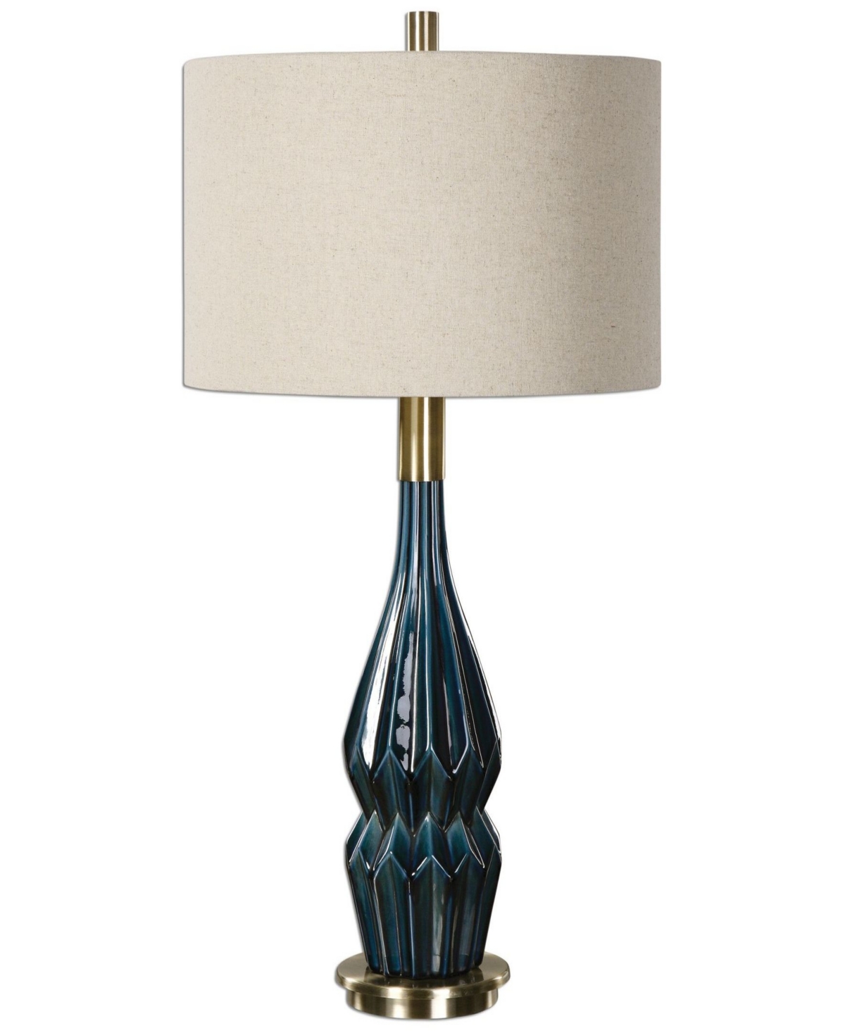 Click here for Uttermost Prussian Blue Ceramic Lamp - Open Misce prices