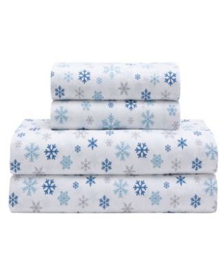 Microfiber Holiday Print Twin Sheet Set - Macy's