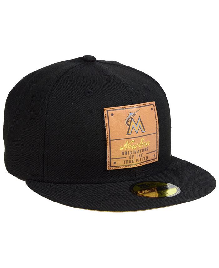 New Era Miami Marlins Vintage Team Color 59FIFTY FITTED Cap - Macy's