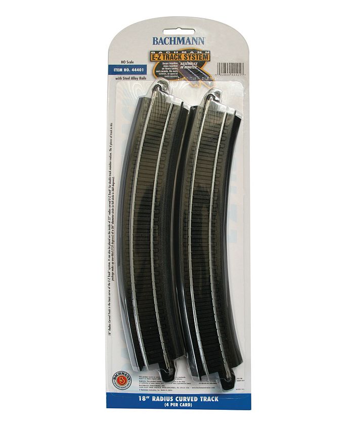 Bachmann Trains 18 Inch Radius Curve Track 4 Card Ho Scale - Macy's