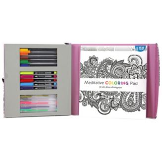 Spicebox Meditative Coloring Anti Stress Adult Coloring Kit - Macy's