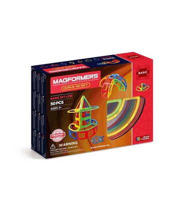 Magformers Curve 50 Piece Magnetic Construction Set - Macy's