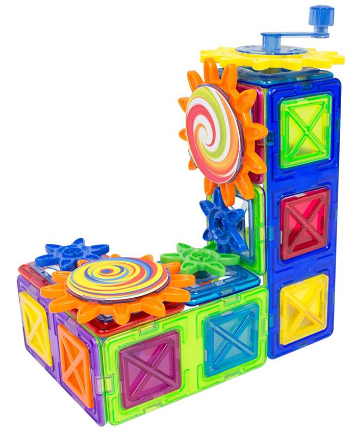 Magformers Magnets In Motion 37 Piece Magnetic Construction Gear Set ...