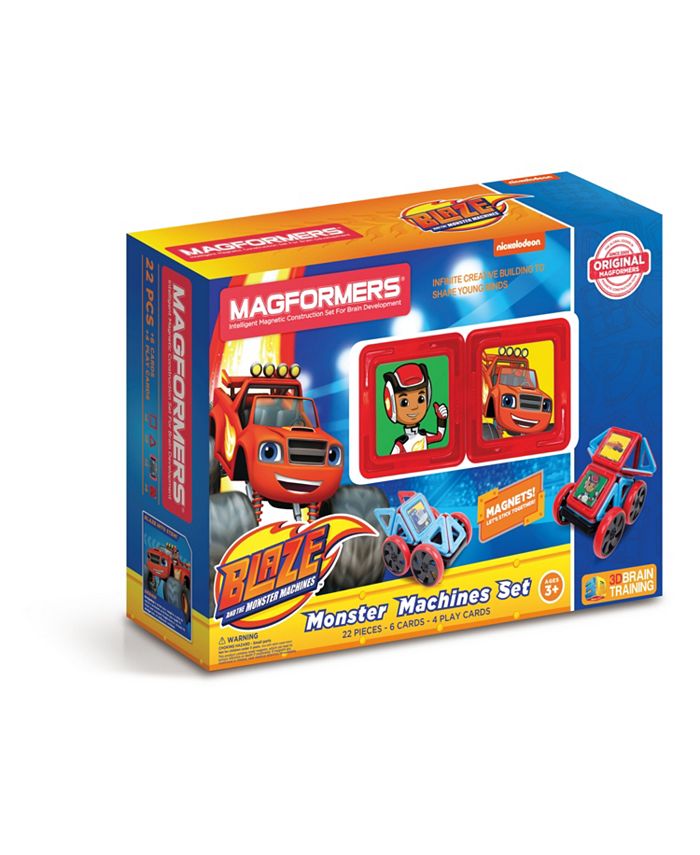 Magformers Blaze Monster Machines 22 Piece Magnetic Construction Set ...
