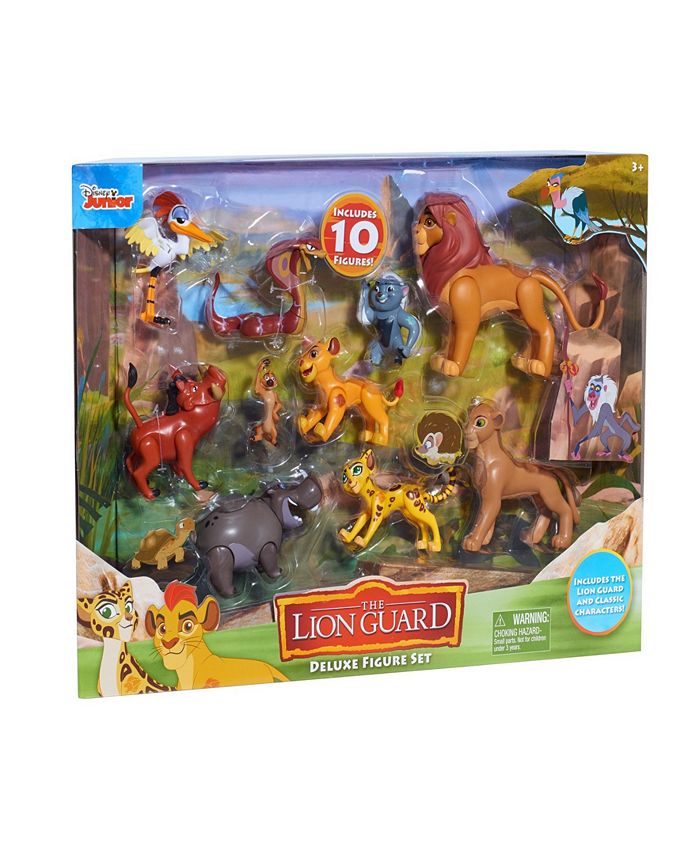 Disney Lion Guard Deluxe 10 Piece Figure Set - Includes Lion Guard ...