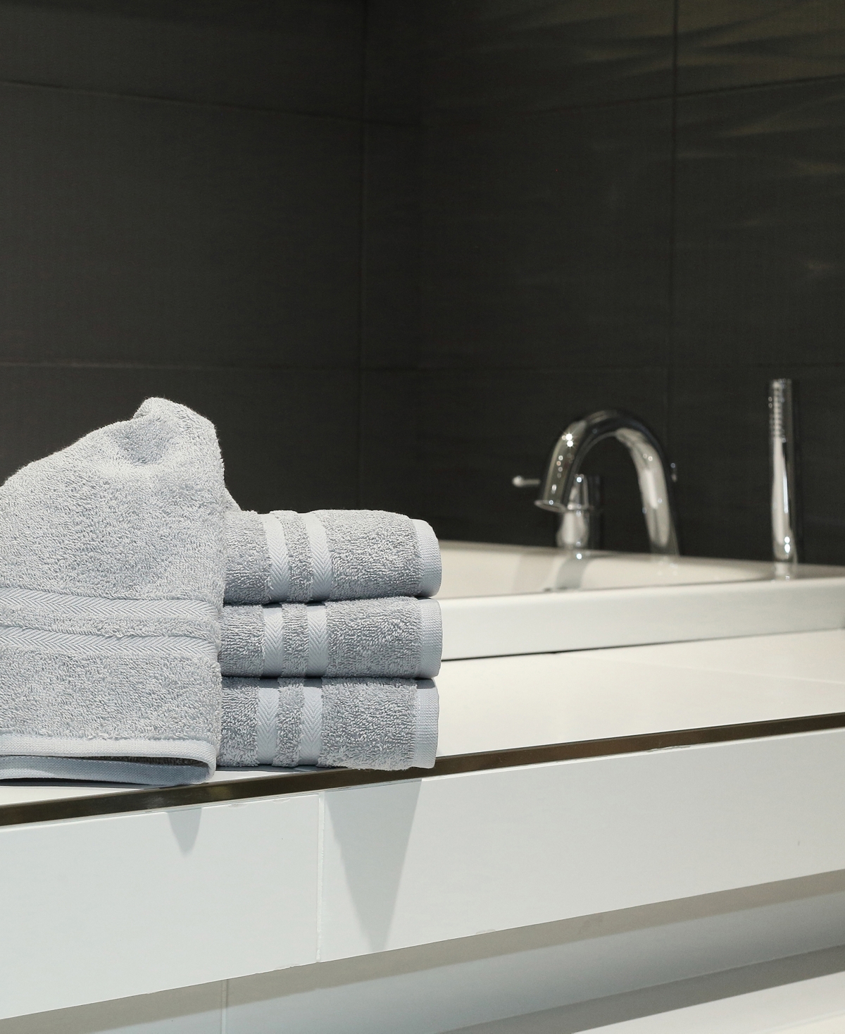 Click here for Linum Home Denzi 4-Pc. Hand Towel Set - Light Grey prices