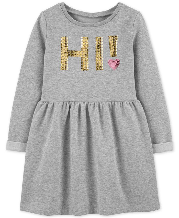 Carter's Toddler Girls Hi Sequin Dress - Macy's