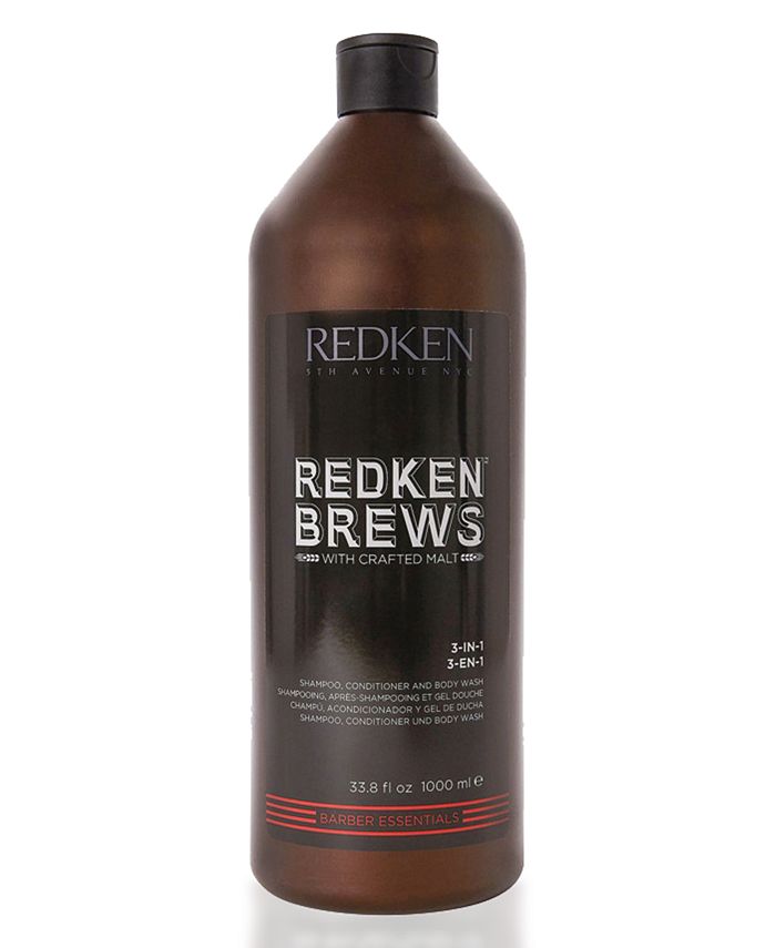 Redken Brews 3-In-1 Shampoo, Conditioner & Body Wash, 33.8-oz., from ...