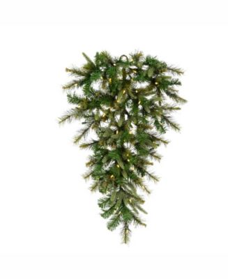 Vickerman 36 inch Cashmere Artificial Christmas Teardrop With 50 Warm ...