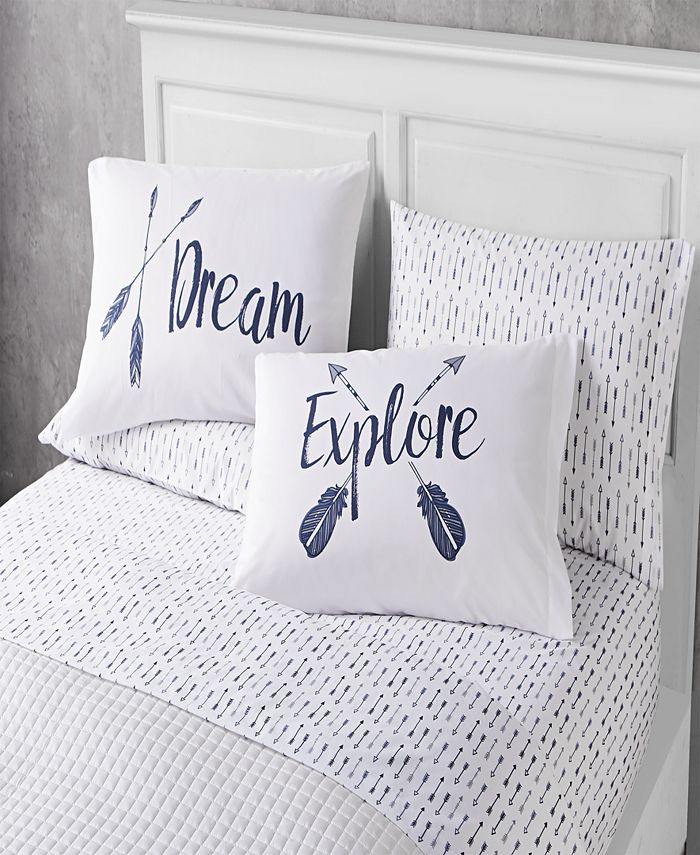 Sanders Microfiber Novelty Pillowcases 6-Pc Full Size Sheet Set - Macy's