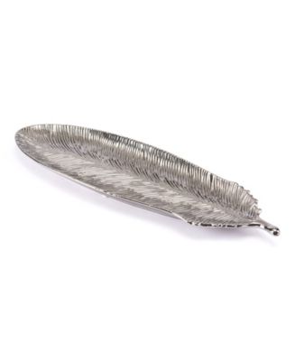 Zuo Large Feather Plate - Macy's