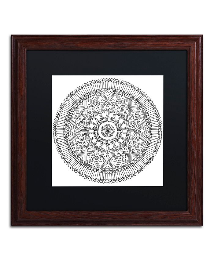 Trademark Global Hello Angel 'Mandala II' Matted Framed Art, 16" x 16 ...