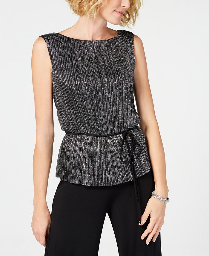 Connected Metallic-Popover Jumpsuit - Macy's
