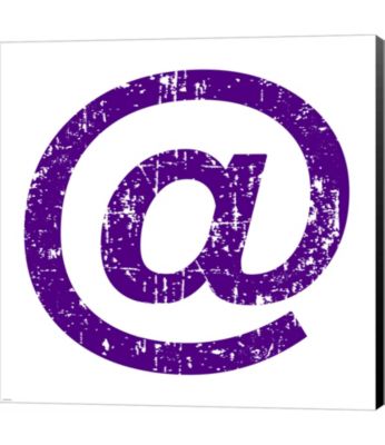 Purple Ampersat by Veruca Salt Canvas Art - Macy's