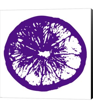 Purple Orange Slice by Veruca Salt Canvas Art - Macy's