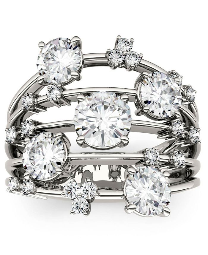 Charles & Colvard Moissanite Galaxy Fashion Ring (3-1/8 ct. t.w ...
