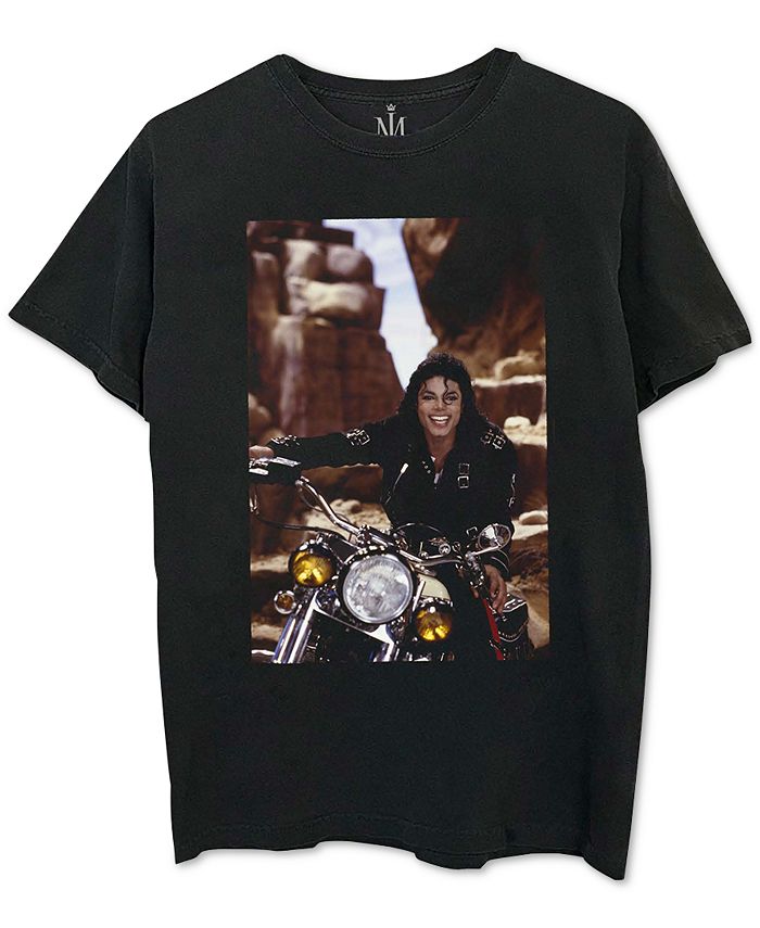 Merch Traffic Michael Jackson Motorcycle Men's Graphic T-Shirt - Macy's