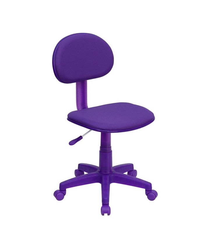 Flash Furniture Purple Fabric Swivel Task Chair - Macy's