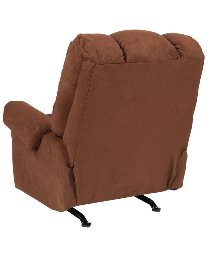 Flash Furniture Riverstone Sierra Chocolate Microfiber Rocker Recliner ...