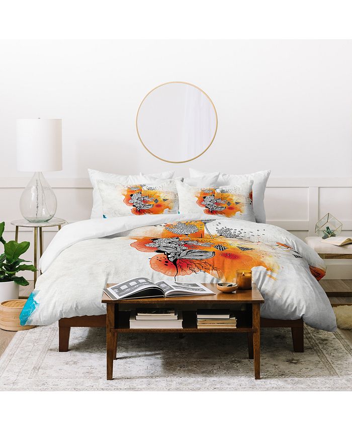 Deny Designs Iveta Abolina Forbbiden Thoughts Queen Duvet Set - Macy's