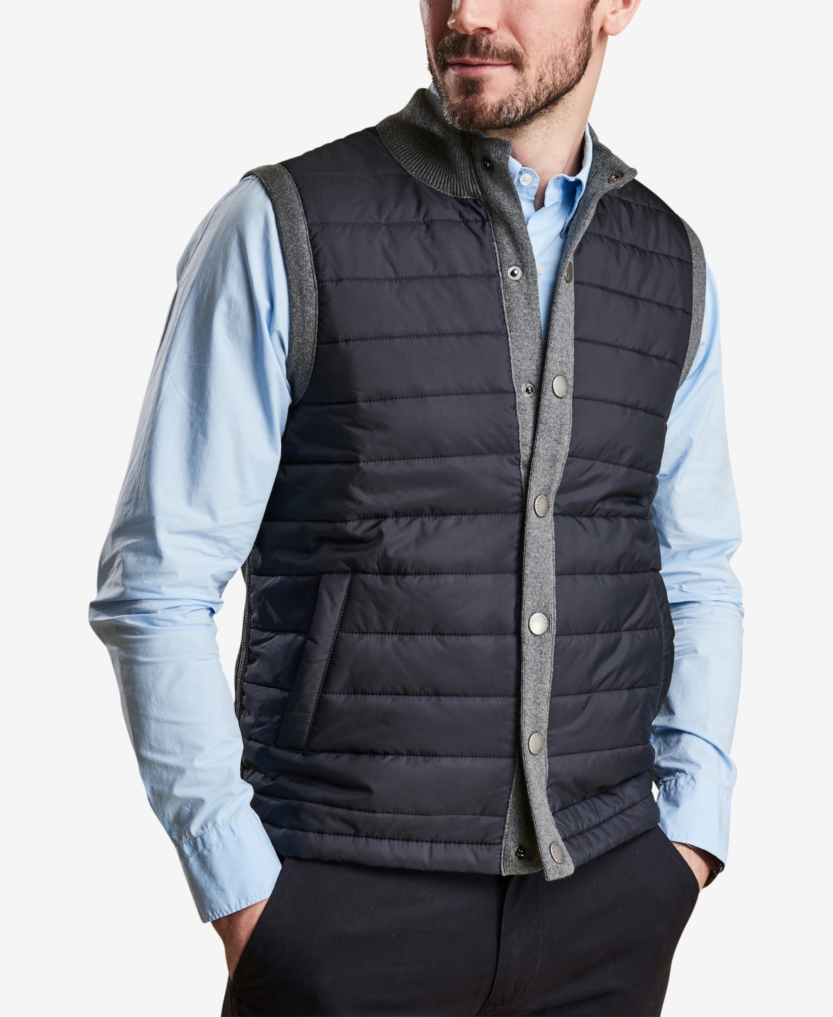 Click here for Barbour Mens Essential Quilted Gilet - Mid Grey prices