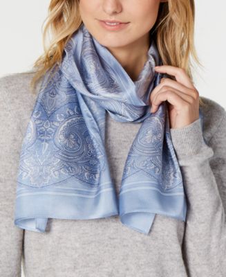 Lauren Ralph Lauren Simone Silk Twill Scarf - Macy's