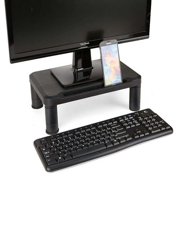 Mind Reader Small Monitor Stand, 2 Pack, Black - Macy's