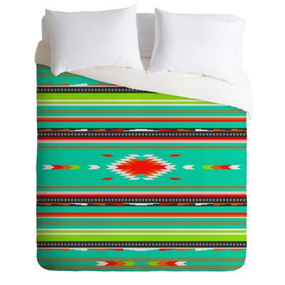 Deny Designs Holli Zollinger Kawa Turquoise Blanket King Duvet Set - Macy's