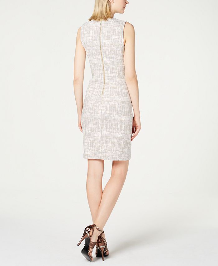 Calvin Klein Printed Sheath Dress - Macy's