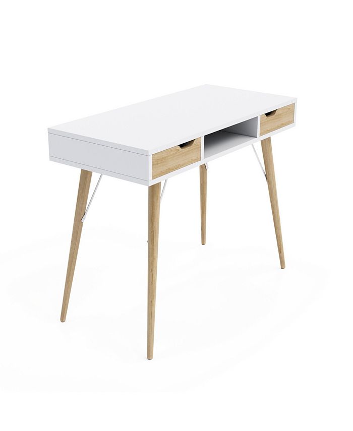 Jamesdar Blythe 2-Drawer Console Table and Writing Desk - Macy's