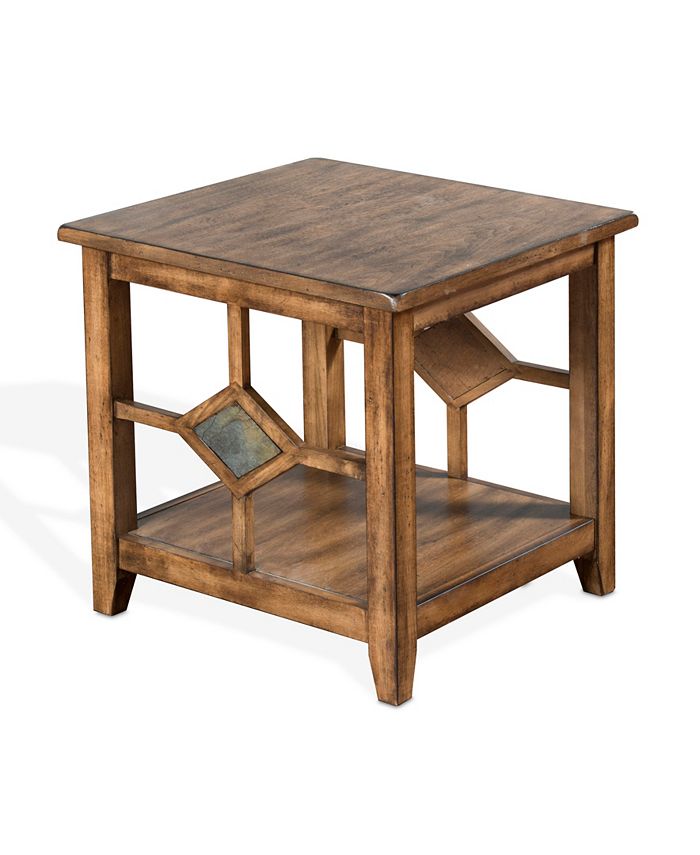 Sunny Designs Coventry Burnish Mocha End Table - Macy's