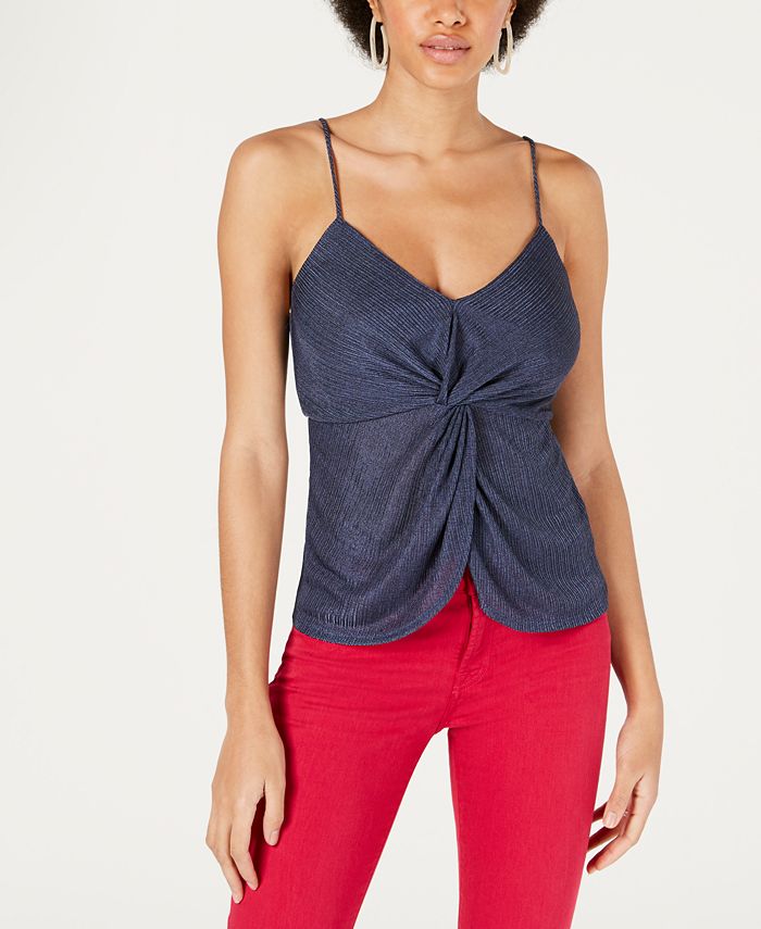 Socialite Adjustable Twist-Front Top - Macy's