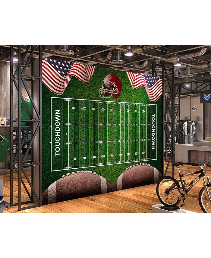 Brewster Home Fashions Touchdown Wall Mural - Macy's